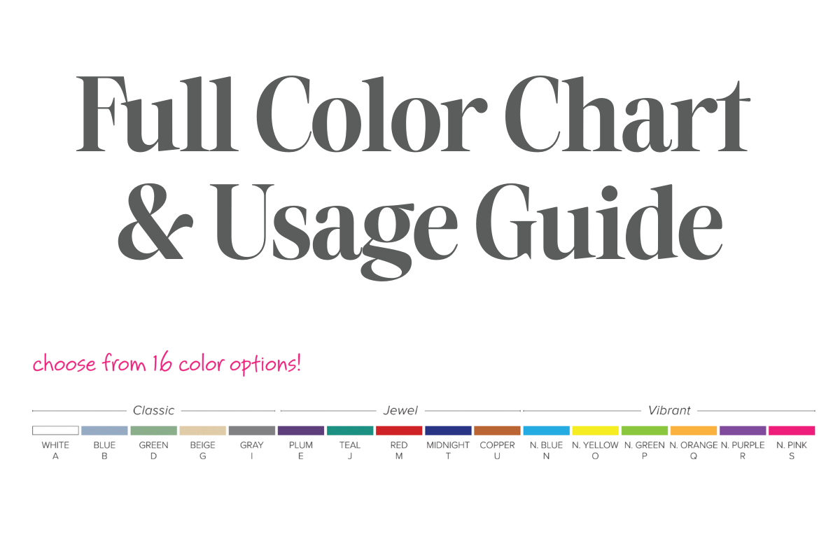 Full Color Chart & Usage Guide